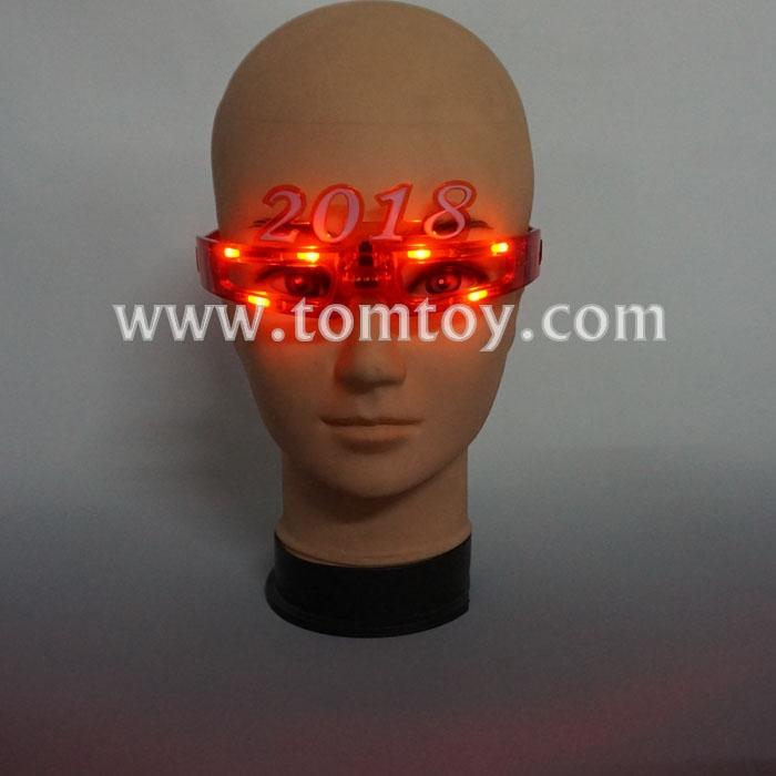 2018 Flashing Red LED Glasses-Tomtoy