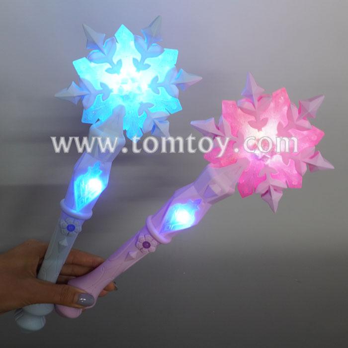 Blue and Pink LED Snowflake Wand-Tomtoy