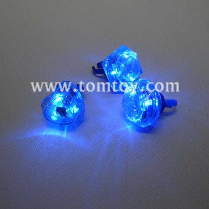 Blue LED Rings With 3 Shapes Assorted-Tomtoy
