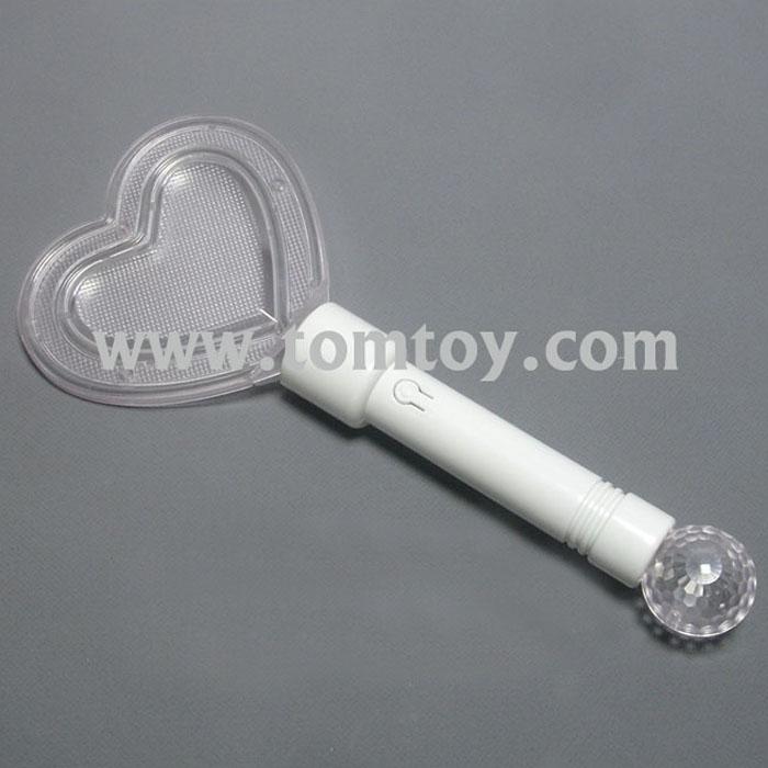 Colorful Heart Shape LED Light Up Wand-Tomtoy