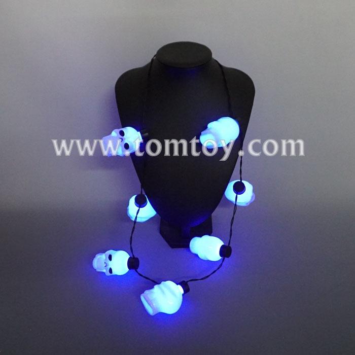 Flashing 7 LED Skull Necklace-Tomtoy