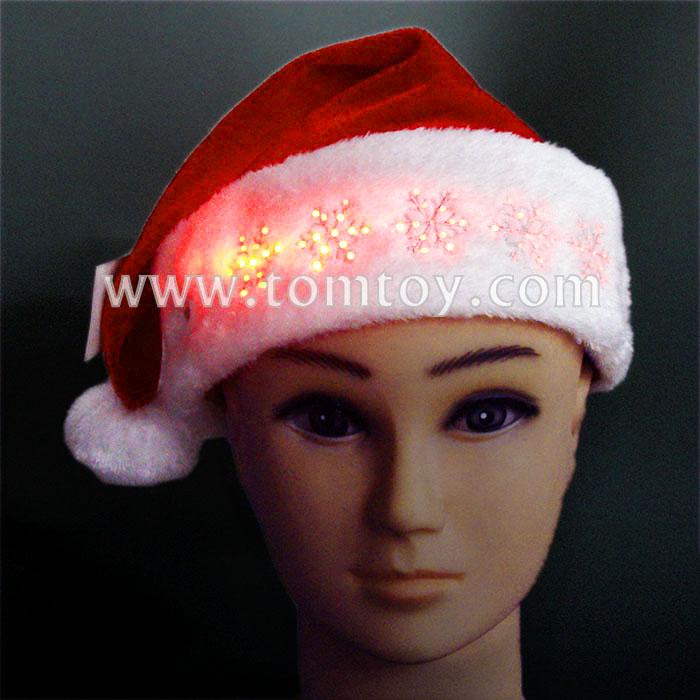 Flashing Christmas Santa Hats-Tomtoy