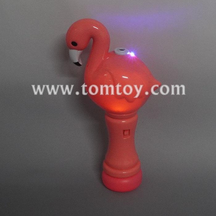 Flashing Flamingo Bubble Wand-Tomtoy