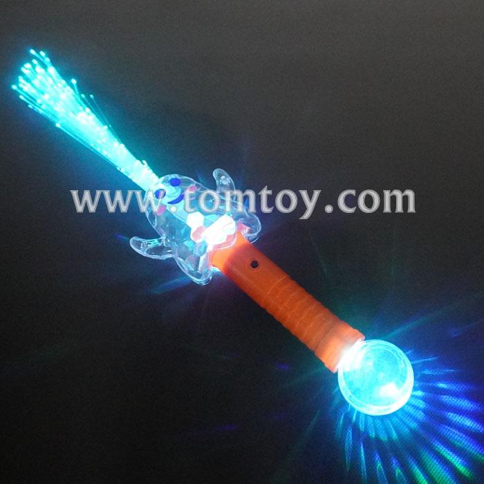 Ghost Fiber Optic Wand With Prism Ball-Tomtoy