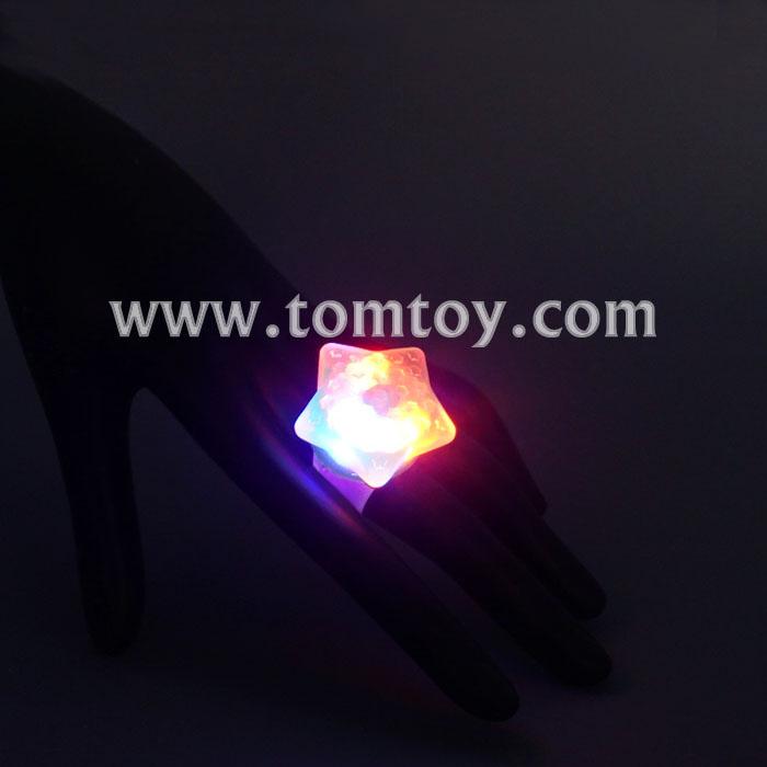 LED Assorted Star Rings-Tomtoy