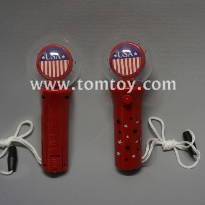 LED Colorful American Flag Spinning Wand-Tomtoy