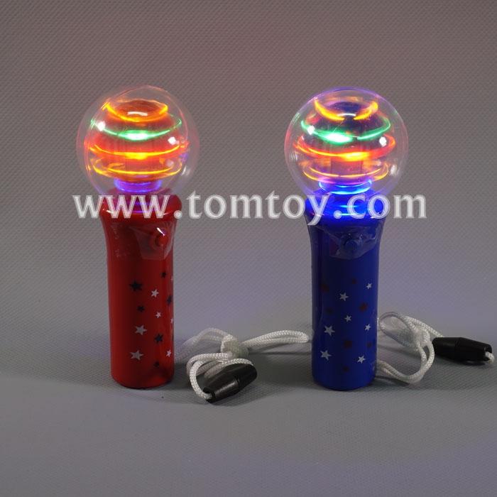 LED Colorful American Flag Spinning Wand-Tomtoy