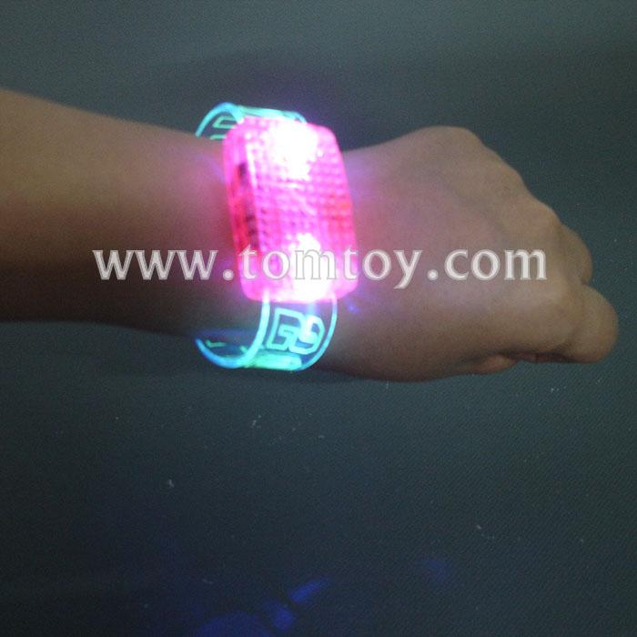 LED Flashing Bracelet Voice Activated Sound Control Wristband Bangle ...