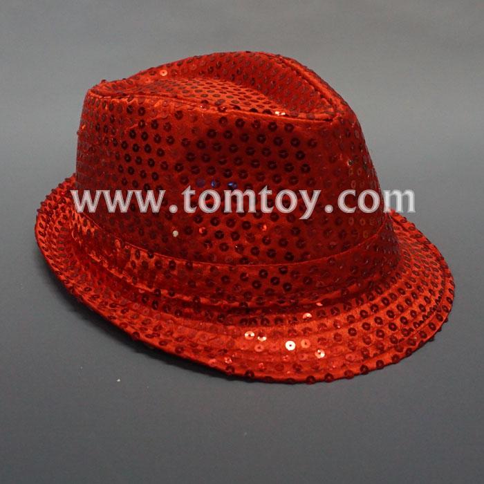 LED Flashing Fedora Hat-Tomtoy