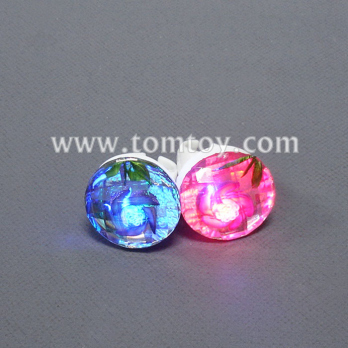 LED Flashy Flower Bumpy Rings-Tomtoy