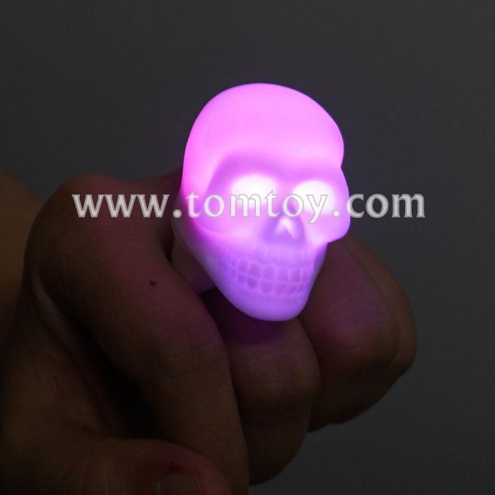 LED Halloween Skull Rings-Tomtoy
