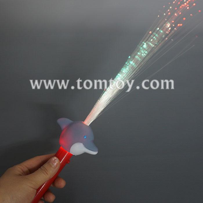 LED Light Up Dolphin Fiber Optic Wand-Tomtoy