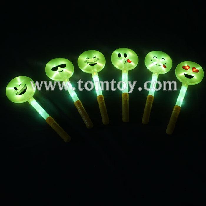 LED Light Up Emoji Stick Wand-Tomtoy