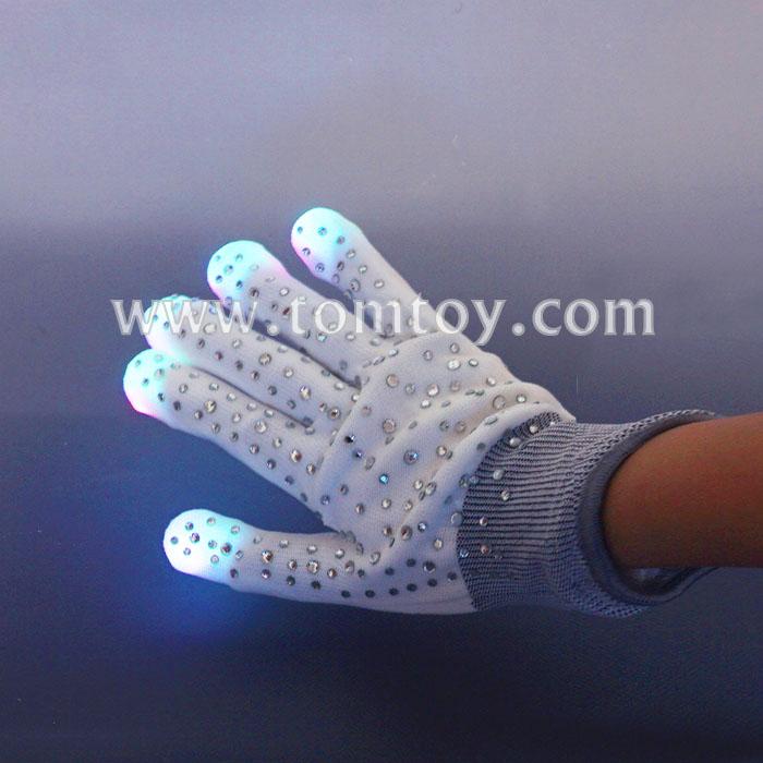 LED Light Up Finger Light Gloves-Tomtoy