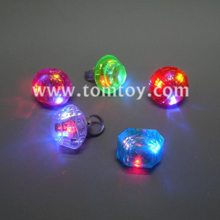 LED Light Up Rings Assorted-Tomtoy