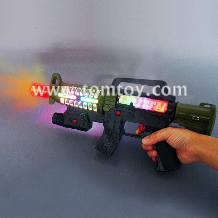 LED Lights Super Space Plastic Gun with Sound-Tomtoy