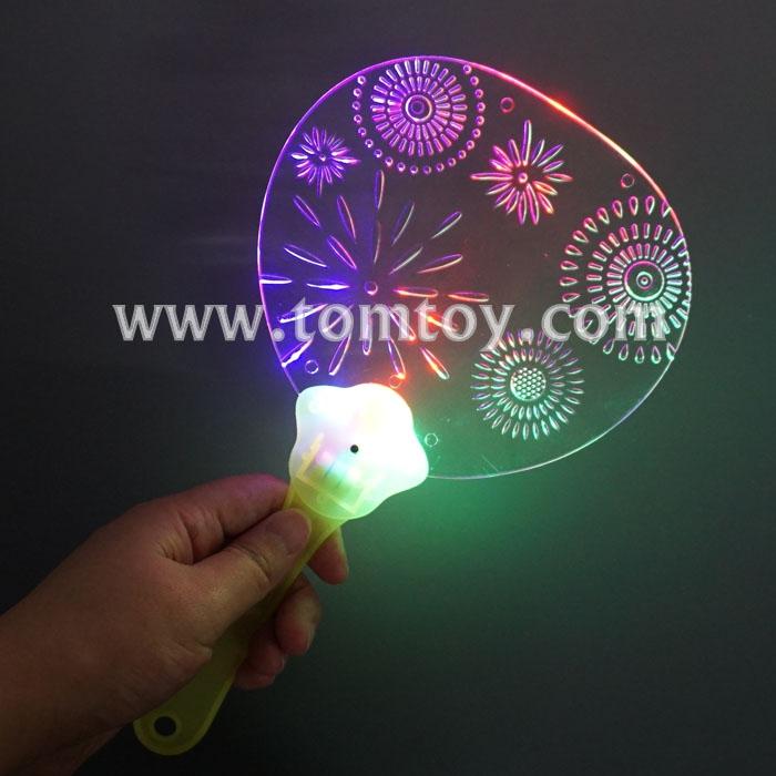LED Printing Light Up Hand Fan-Tomtoy