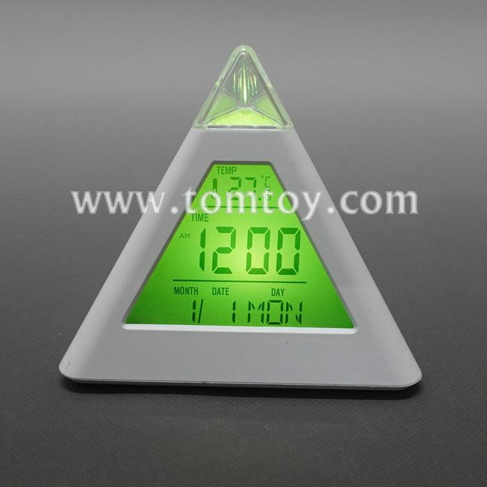 LED Pyramid Alarm Clock-Tomtoy
