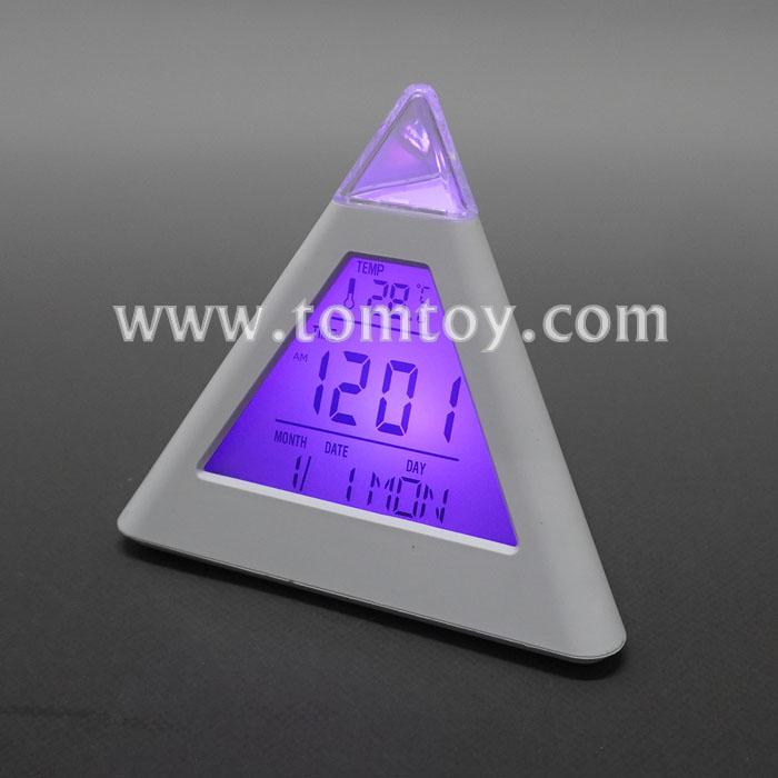 LED Pyramid Alarm Clock-Tomtoy
