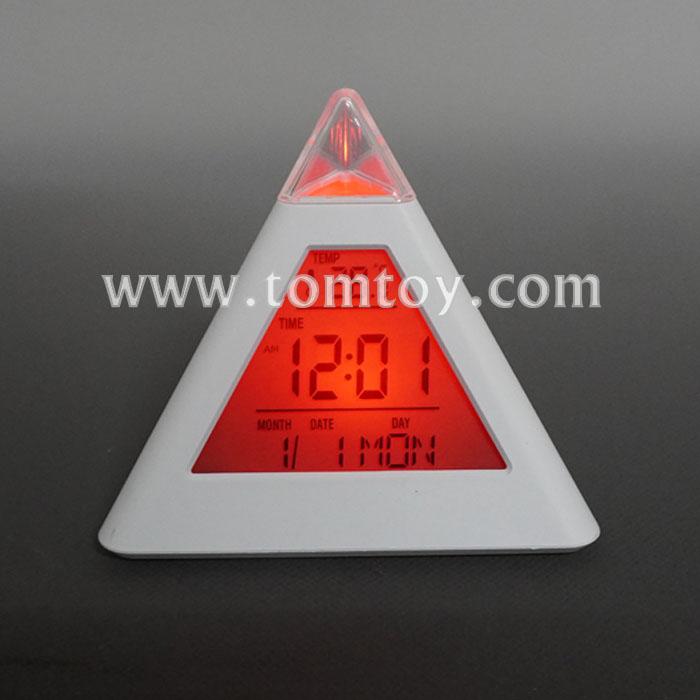 LED Pyramid Alarm Clock-Tomtoy