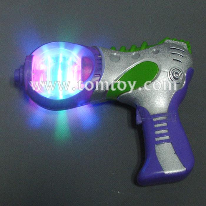 LED Space Gun With Spinning Ball-Tomtoy