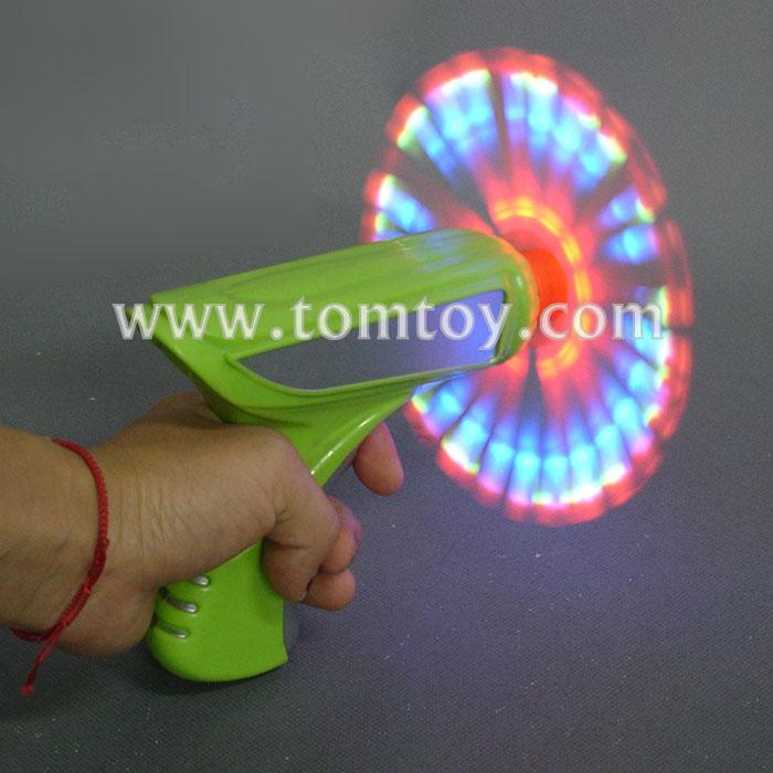 LED Space Gun With Spinning Lights-Tomtoy