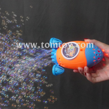 LED Space Rocket Bubble Wand-Tomtoy