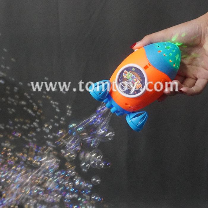 LED Space Rocket Bubble Wand-Tomtoy