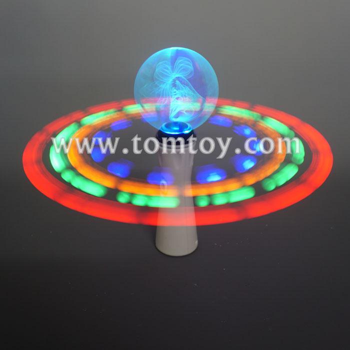 LED Spinner Wand With Christmas Bells-Tomtoy