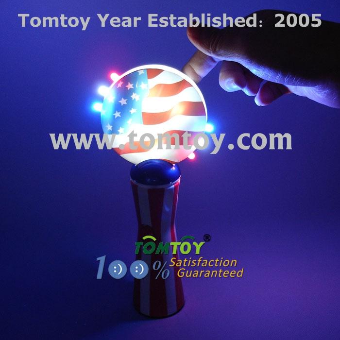 LED Spinning Wand USA Flag-Tomtoy