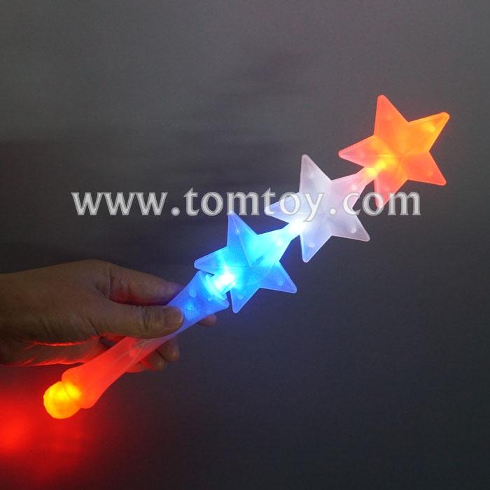 LED Triple Star Wand-Tomtoy