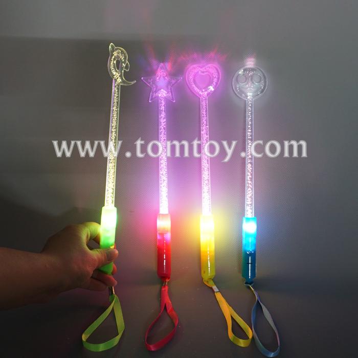 Light Up Acrylic Stick With Bubbles-Tomtoy