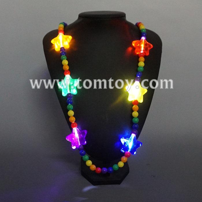 Light Up Beads Necklace Assorted-Tomtoy