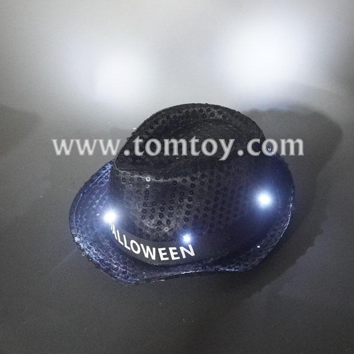 Light Up Black Jazz Hat-Tomtoy