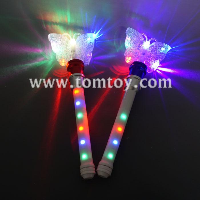 Light Up Butterfly Spinning Wand-Tomtoy