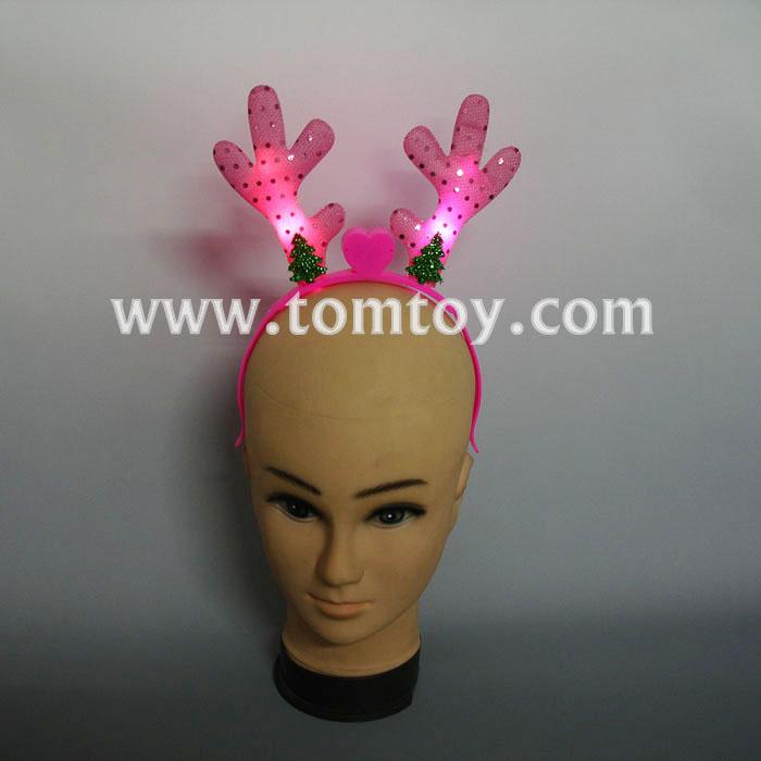 Light Up Christmas Tree Reindeer Antlers Headband-Tomtoy