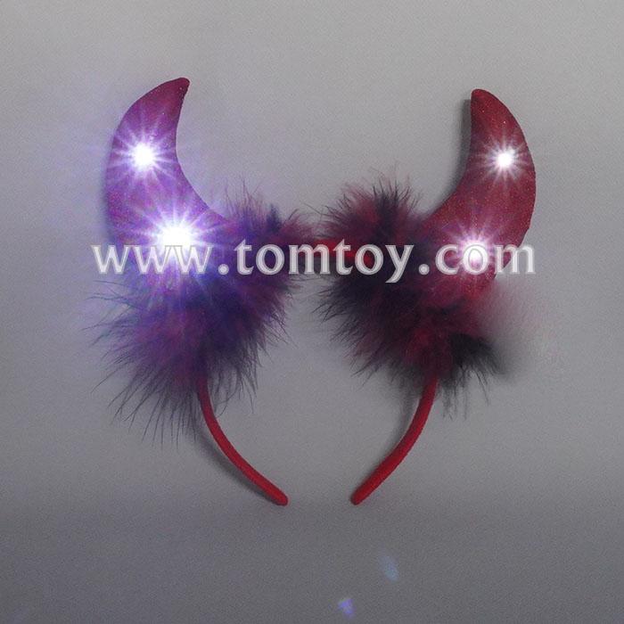 Light Up Devil Horn Headband-Tomtoy