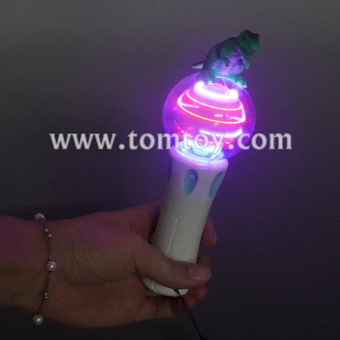 Light Up Dinosaur Spinning Wand-Tomtoy