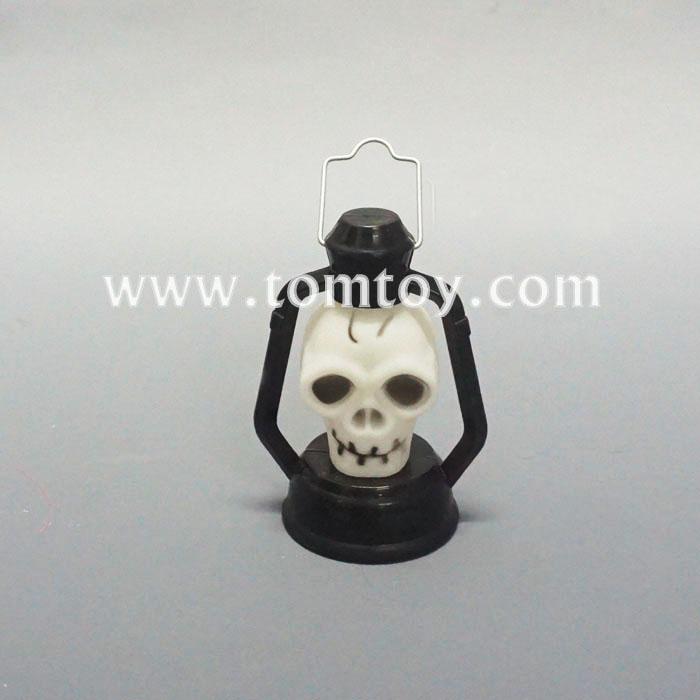 Light Up Halloween LED Skull Head Lantern-Tomtoy