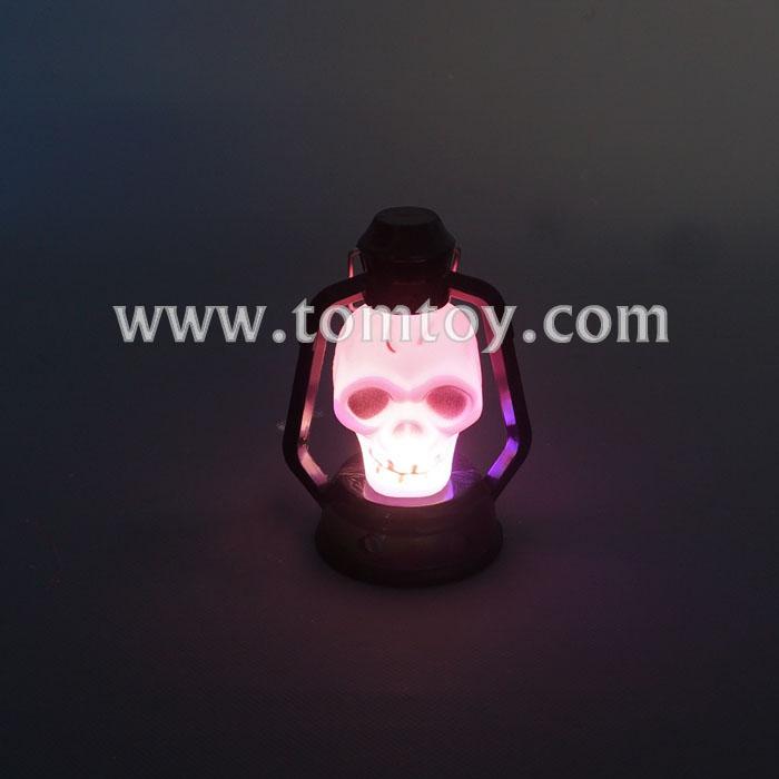 Light Up Halloween LED Skull Head Lantern-Tomtoy