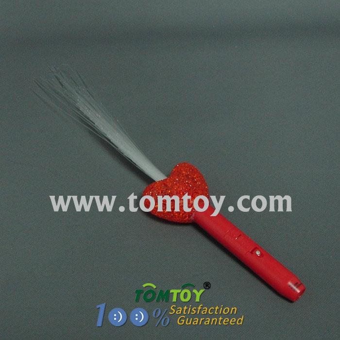 Light Up Heart Fiber Optic Stick-Tomtoy