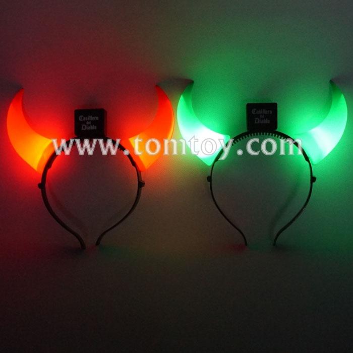Light Up LED Devil Horns Headband-Tomtoy