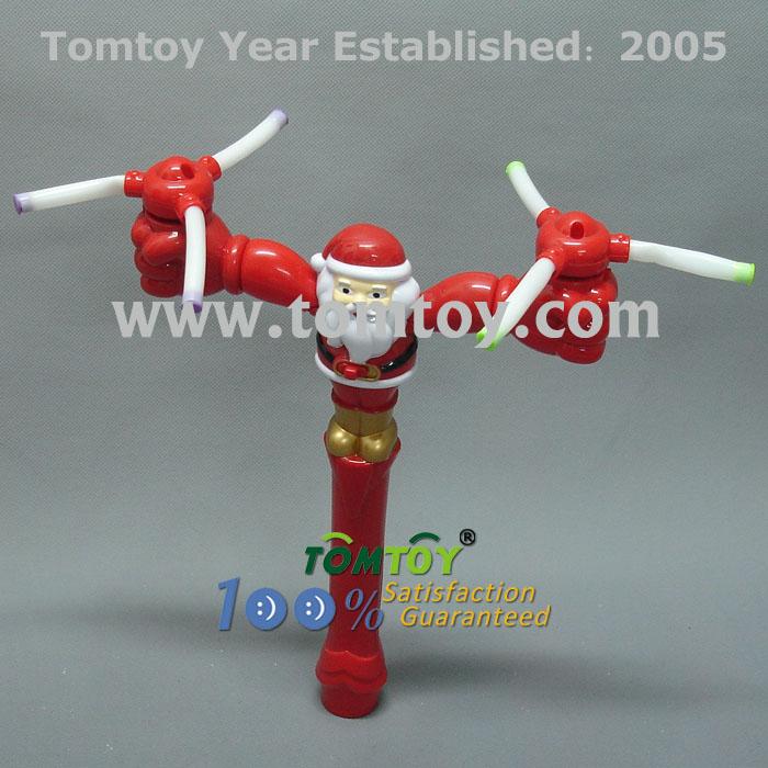 Light Up Santa Spinner Wand-Tomtoy