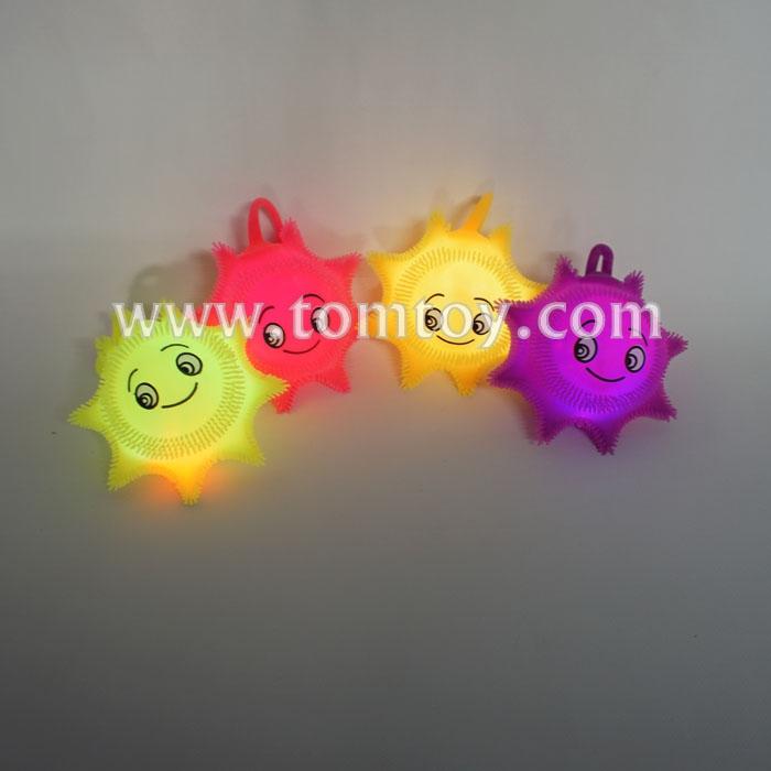 Light Up Smile Face Puffer Ball-Tomtoy