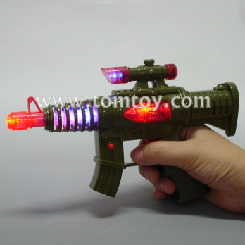 Light Up Submachine LED Gun-Tomtoy