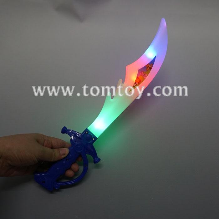 Mini Plastic LED Pirate Sword-Tomtoy