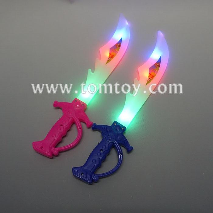 Mini Plastic LED Pirate Sword-Tomtoy