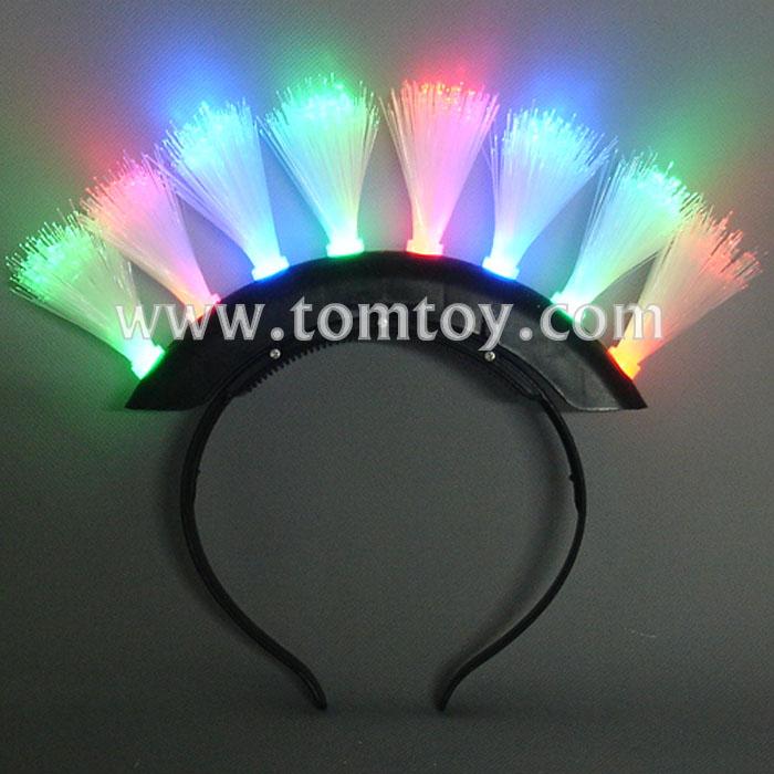 Mohawk LED Fiber Optic Headband-Tomtoy