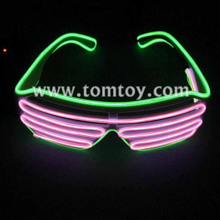 Neon EL Wire Shutter Glasses-Tomtoy