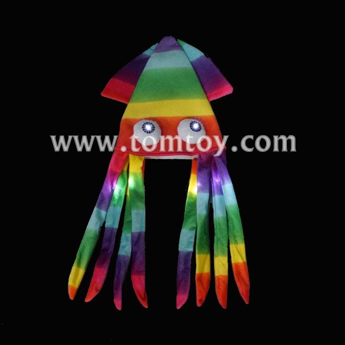 Neon LED Light Up Squid Hat-Tomtoy